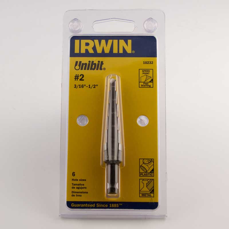 #2 Unibit Step Drills 3/16"-1/2" Step Drill Bit – Anson PDR