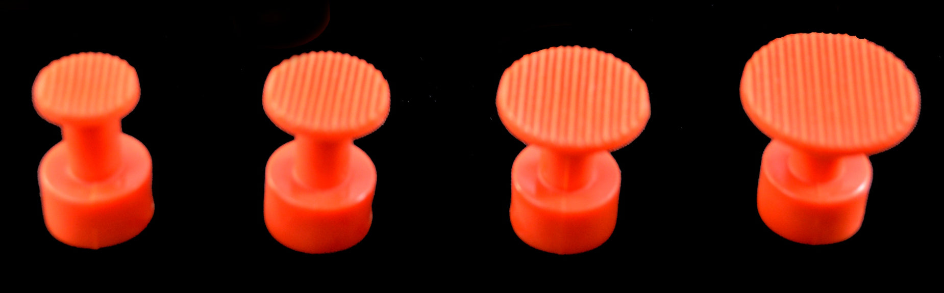 Aussie PDR Glue Tabs - Bloody Orange Round Grooved Variety Pack – Anson PDR